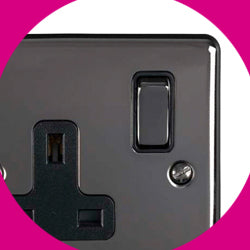 Black Nickel Plug Sockets — LoopsDirect