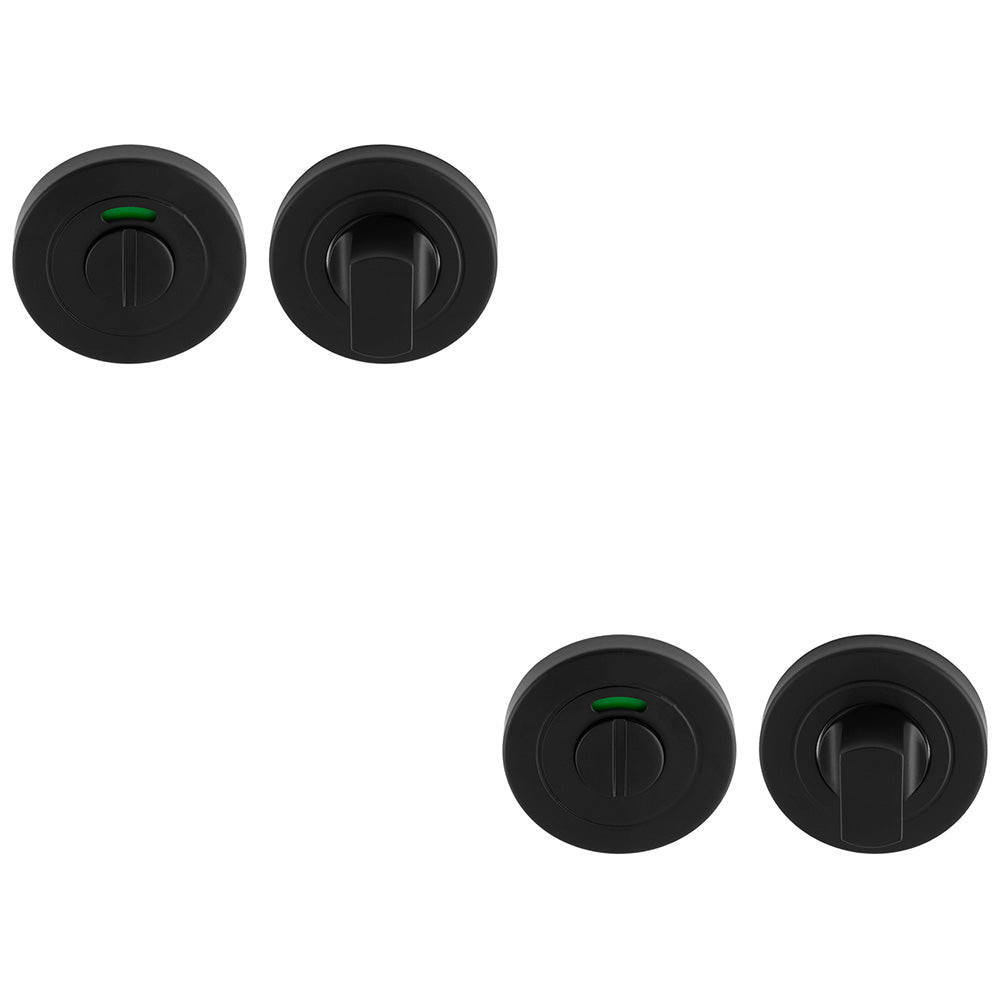 2 PACK - Thumbturn Lock And Release Handle With Indicator Concealed Fi ...