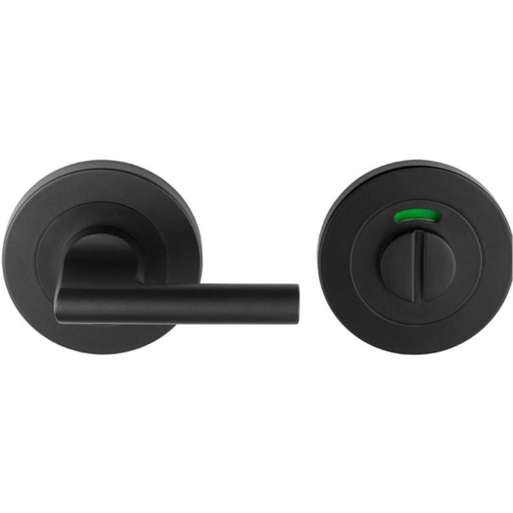 Disabled Thumbturn Handle With Release With Indicator Matt Black ...