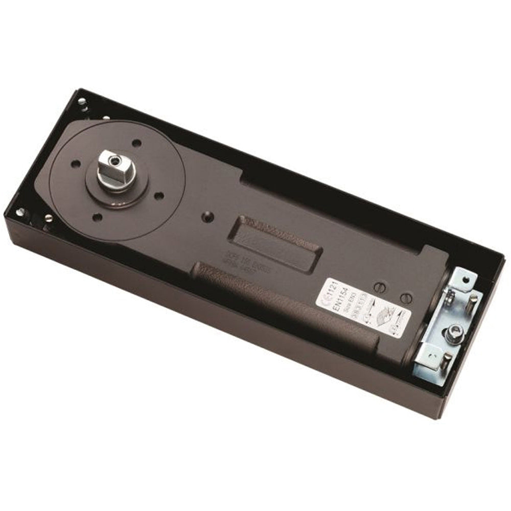 Double Action Floor Spring - 105KG Glass Door - Satin Stainless Steel ...