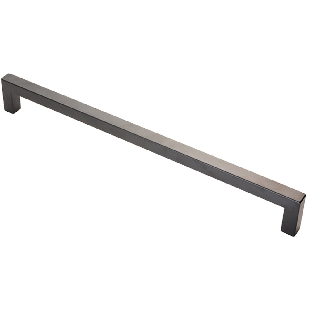 Mitred Square Bar Pull Handle - Matt Black - 450mm Centres D Type Door ...