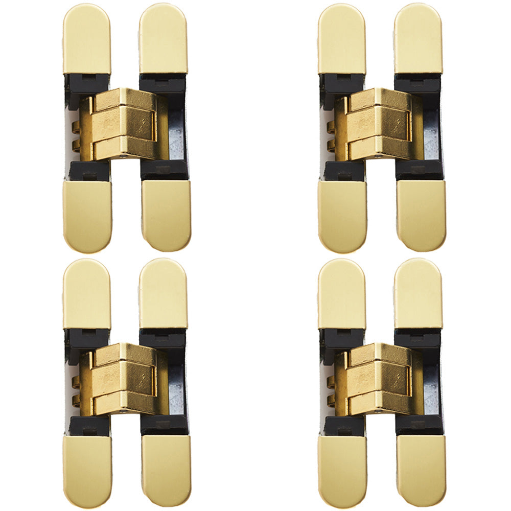 4 PACK - 3D Adjustable Concealed Cabinet Hinge - 180 Degree Opening Wa ...