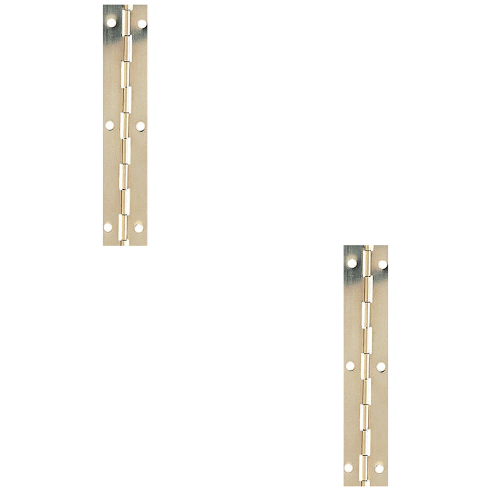 2 PACK - 50 Pack Set32 x 1829mm Nickel Piano Hinge 1.8m Continous Long ...