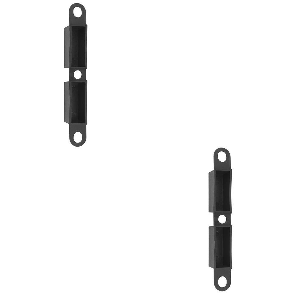 2 PACK - Door Frame Plastic Back Box for Bathroom Sashlock - Black Rec ...