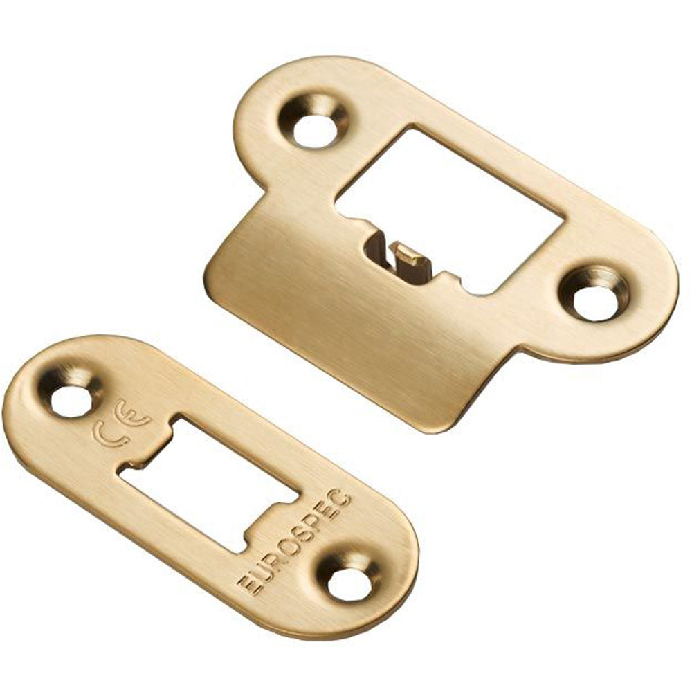 Forend Strike and Fixing Pack for HEAVY DUTY Tubular Latch - Satin Bra ...