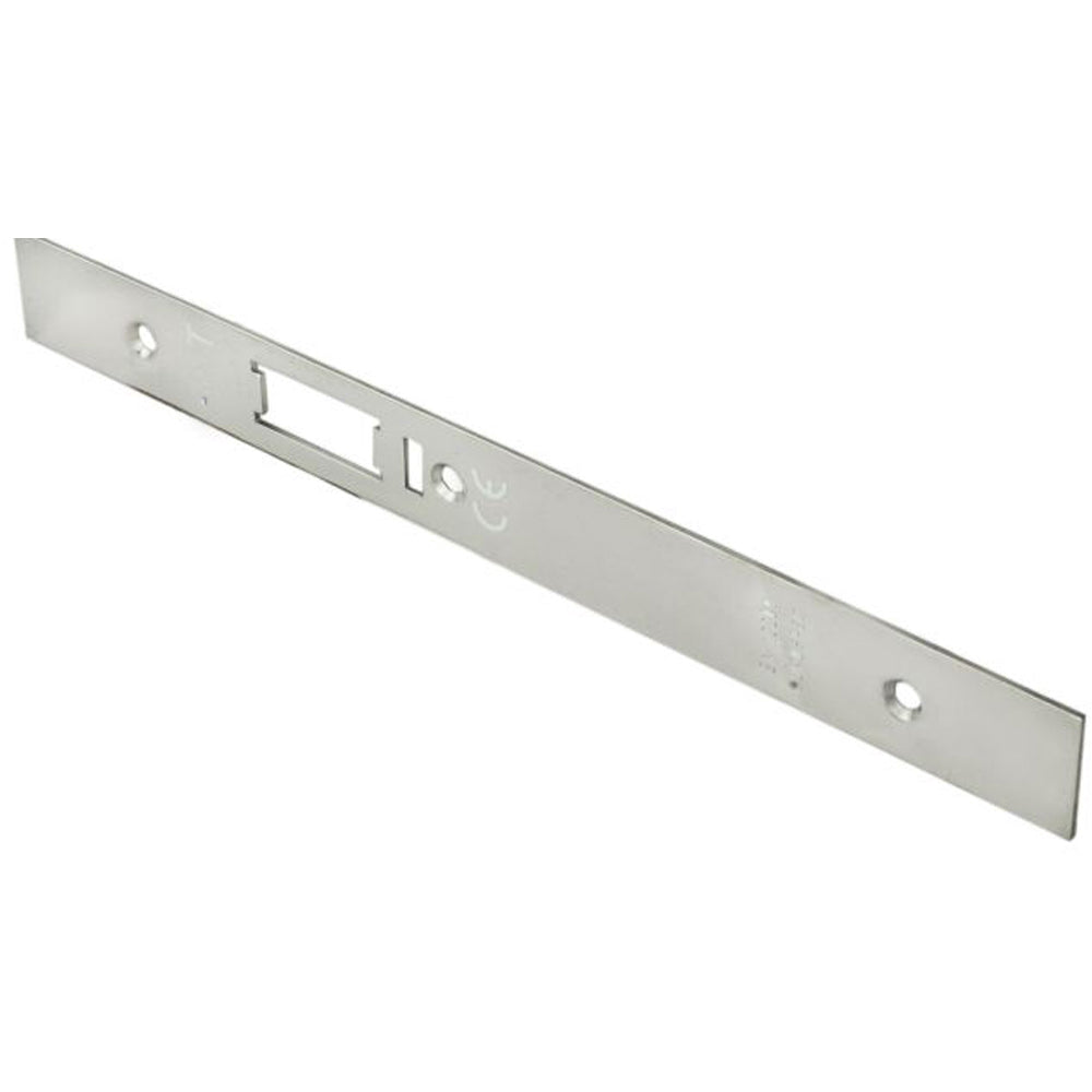 DIN Anti Thrust Nightlatch Forend Strike & Fixing Pack - Bright Steel ...