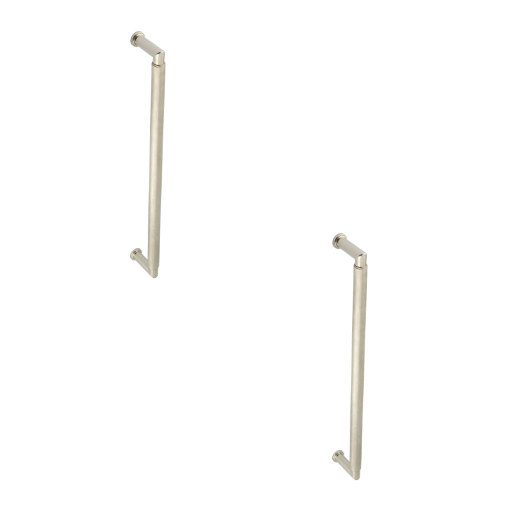 2 PACK Elegant Polished Nickel Pull Handle 425mm for Modern Homes - Do ...