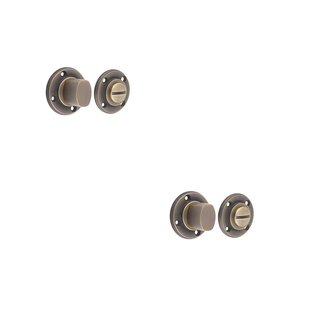 2 PACK Antique Brass Inner Turn & Release for Doors - Door Handle ...