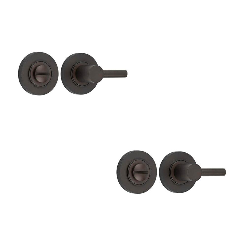 2 PACK Elegant Dark Bronze Turn & Release Lock with Solid Brass Design ...