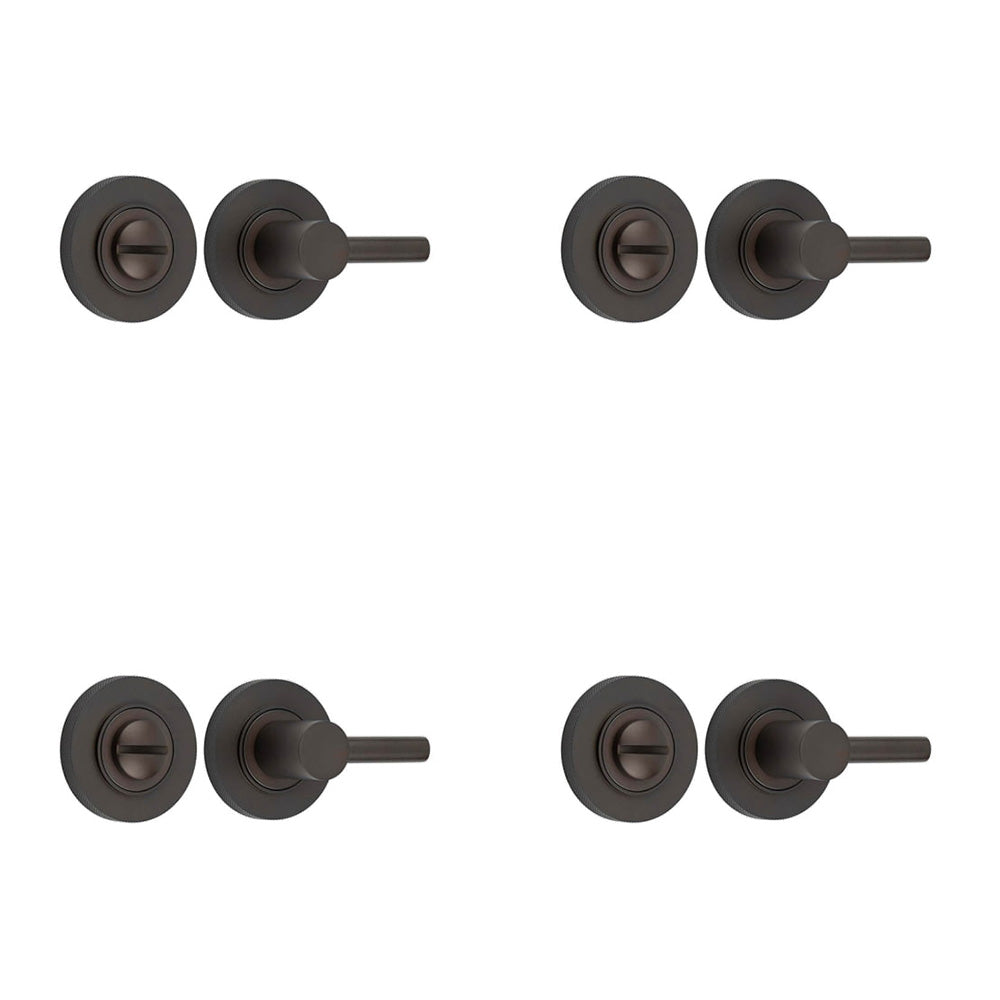 4 PACK Elegant Dark Bronze Turn & Release Lock with Solid Brass Design ...