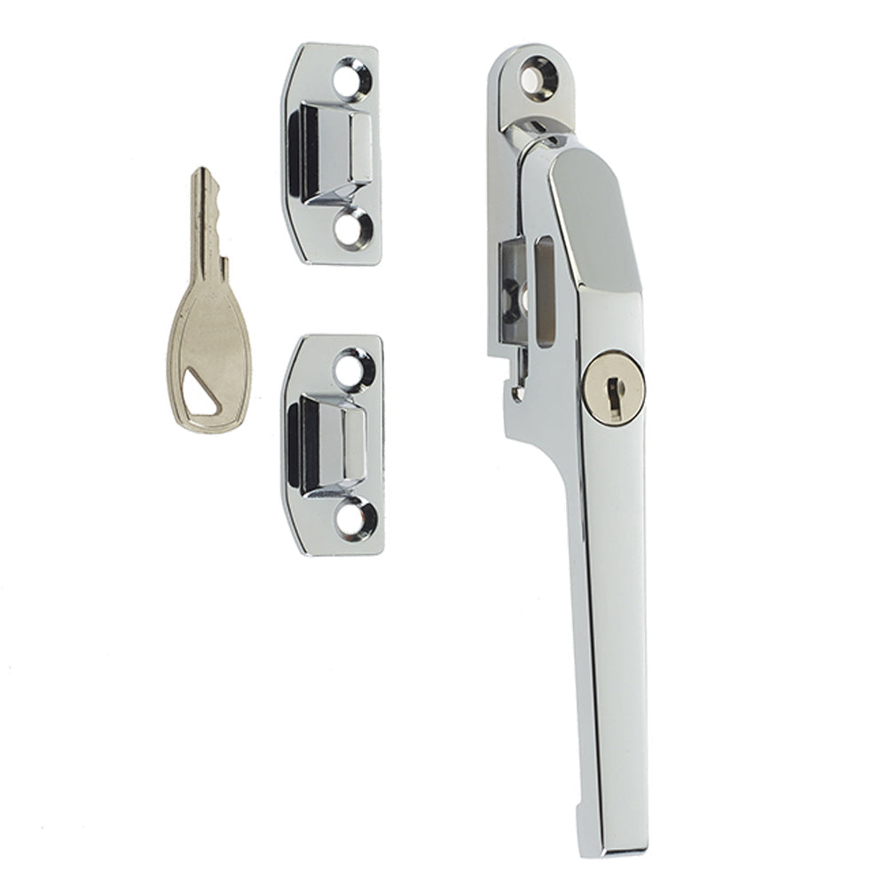 Premium Modern Lockable Casement Fasteners in Polished Chrome - 124mm ...