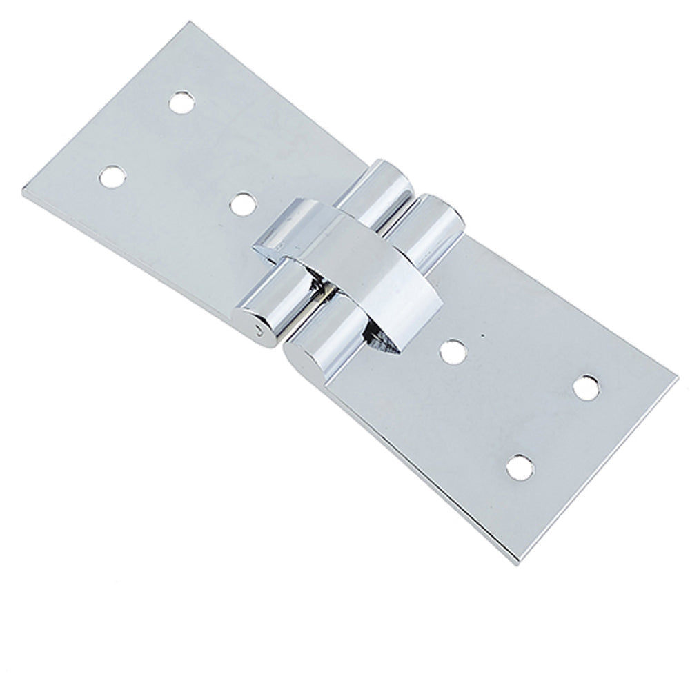 Premium Polished Chrome Counter Flap Hinge 99mm x 40mm - Lift Up Bar H ...
