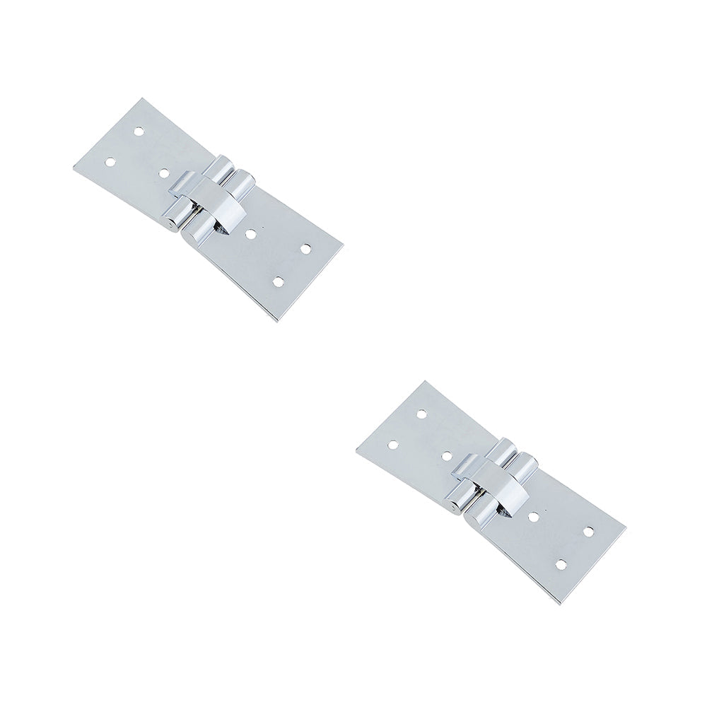 2 PACK Premium Polished Chrome Counter Flap Hinge 99mm x 40mm - Lift U ...