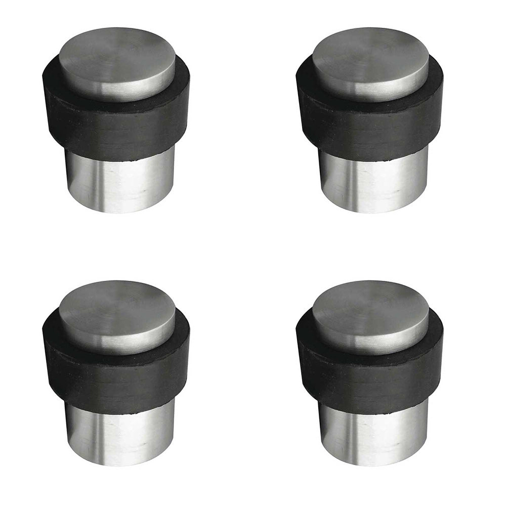 4 PACK Premium Stainless Steel Floor Mounted Door Stops 40x30mm - Slee ...