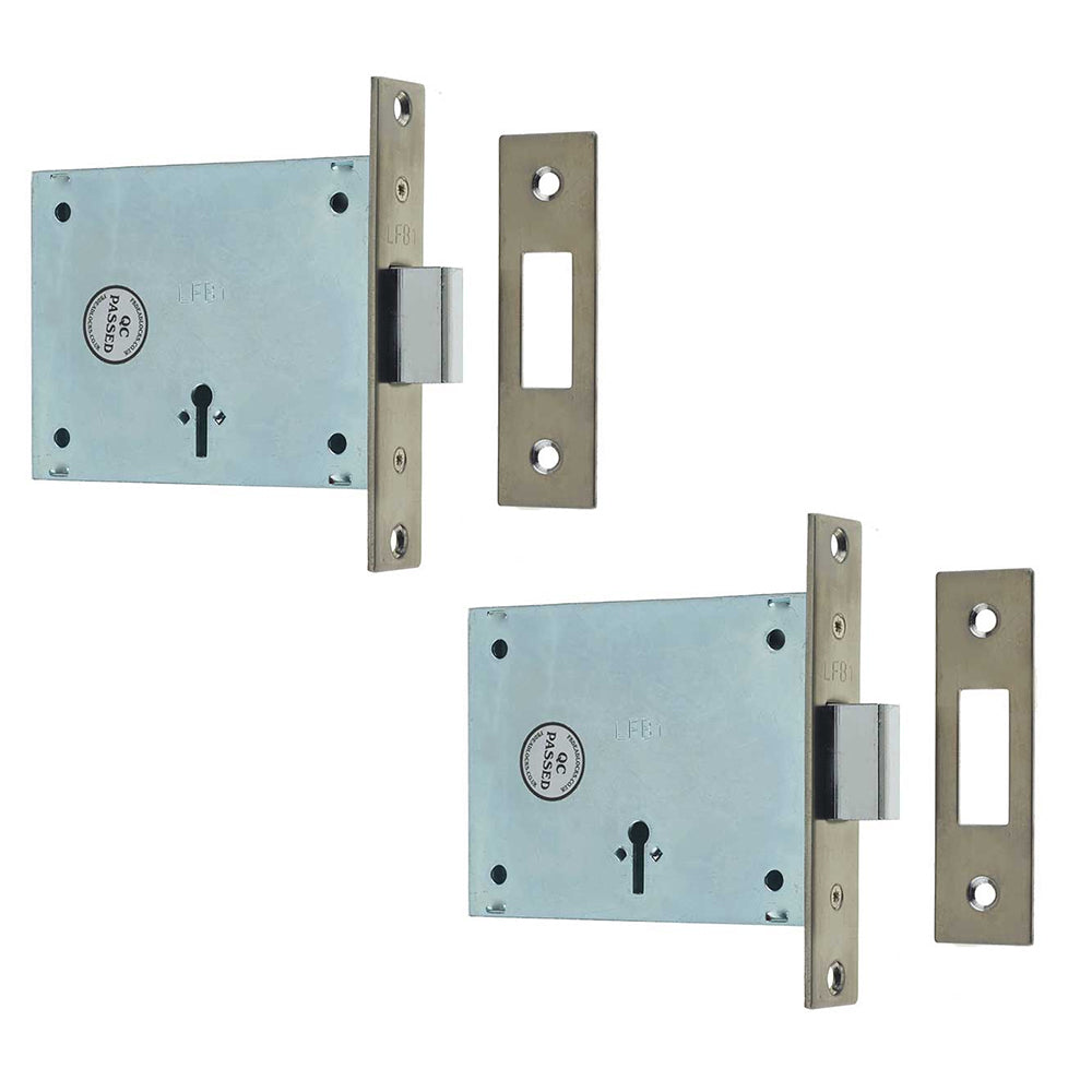 2 PACK High-Security Fire Brigade Mortice Locks FB1 for Enhanced Safet ...