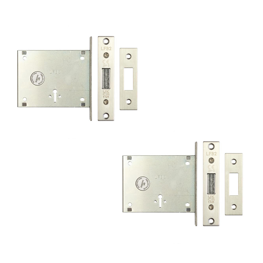 2 PACK Fire Brigade FB2 Mortice Locks for Enhanced Security — LoopsDirect