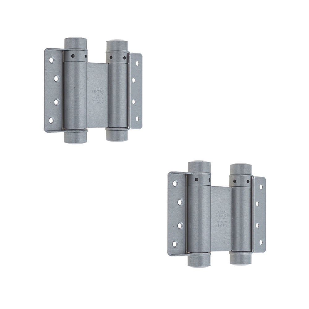 2 PACK Versatile Double Action Steel Spring Hinge in Grey - 152mm for ...