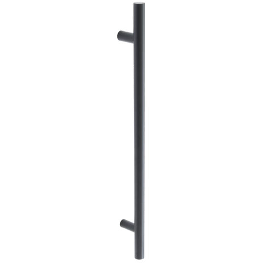 Durable 600mm Matt Black Bolt Through Pull Handle - Door Handle ...