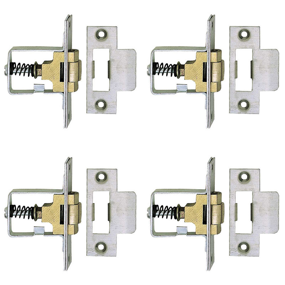 4 PACK Premium 41mm Satin Stainless Steel Rollerbolt Catch for Secure ...