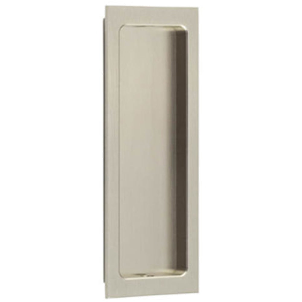 Satin Nickel Rectangular Flush Pull Handle for Doors - Door Handle ...