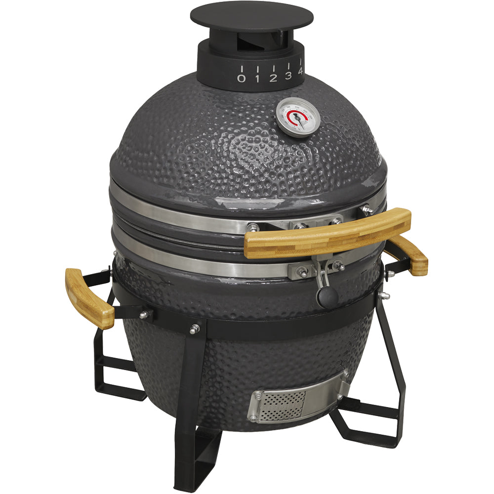 40cm Ceramic Kamado Egg BBQ Grill & Smoker - Charcoal & Wood Fired Gar — LoopsDirect