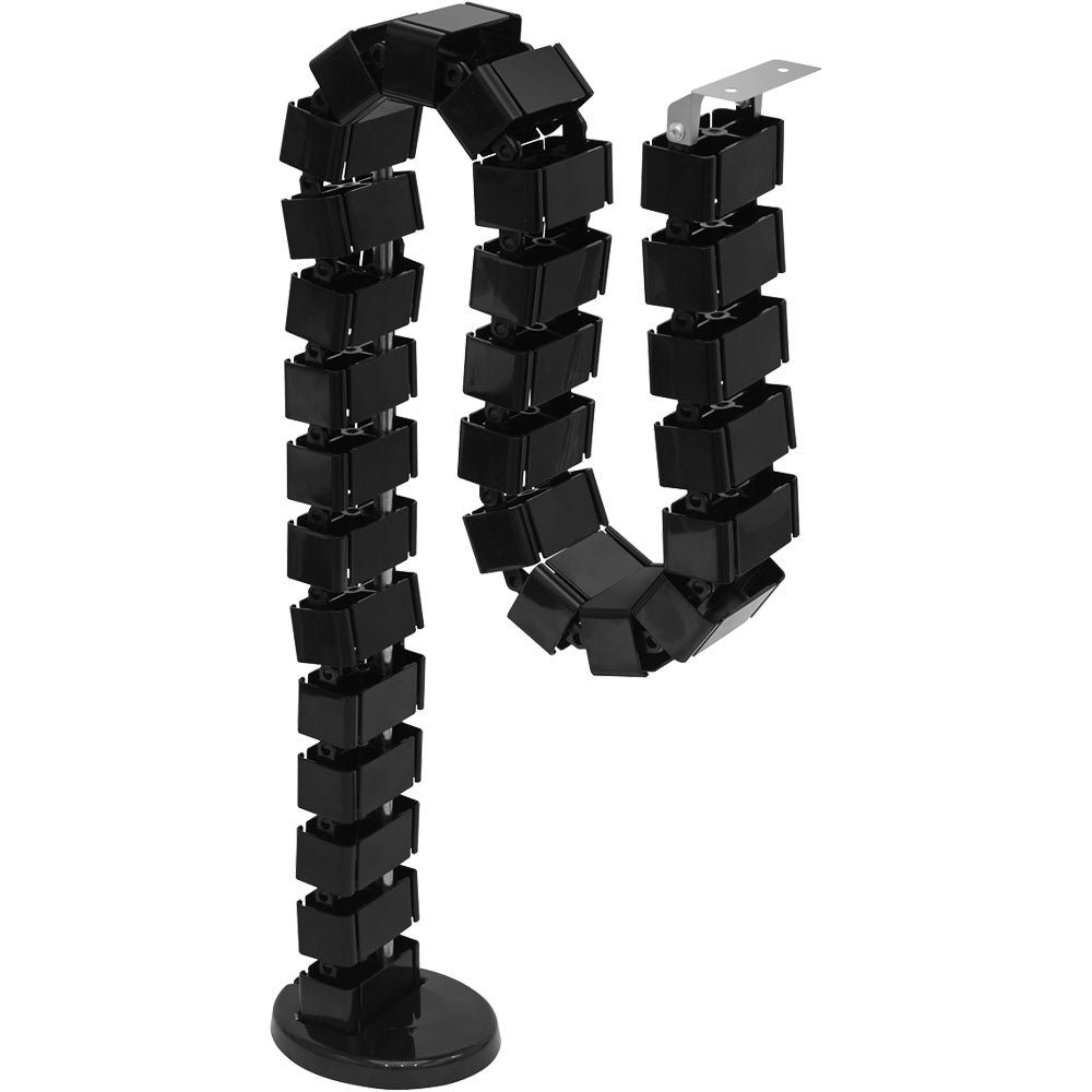 1.3m x 75mm Flexible Cable Management System For Standing Desks - Wire ...
