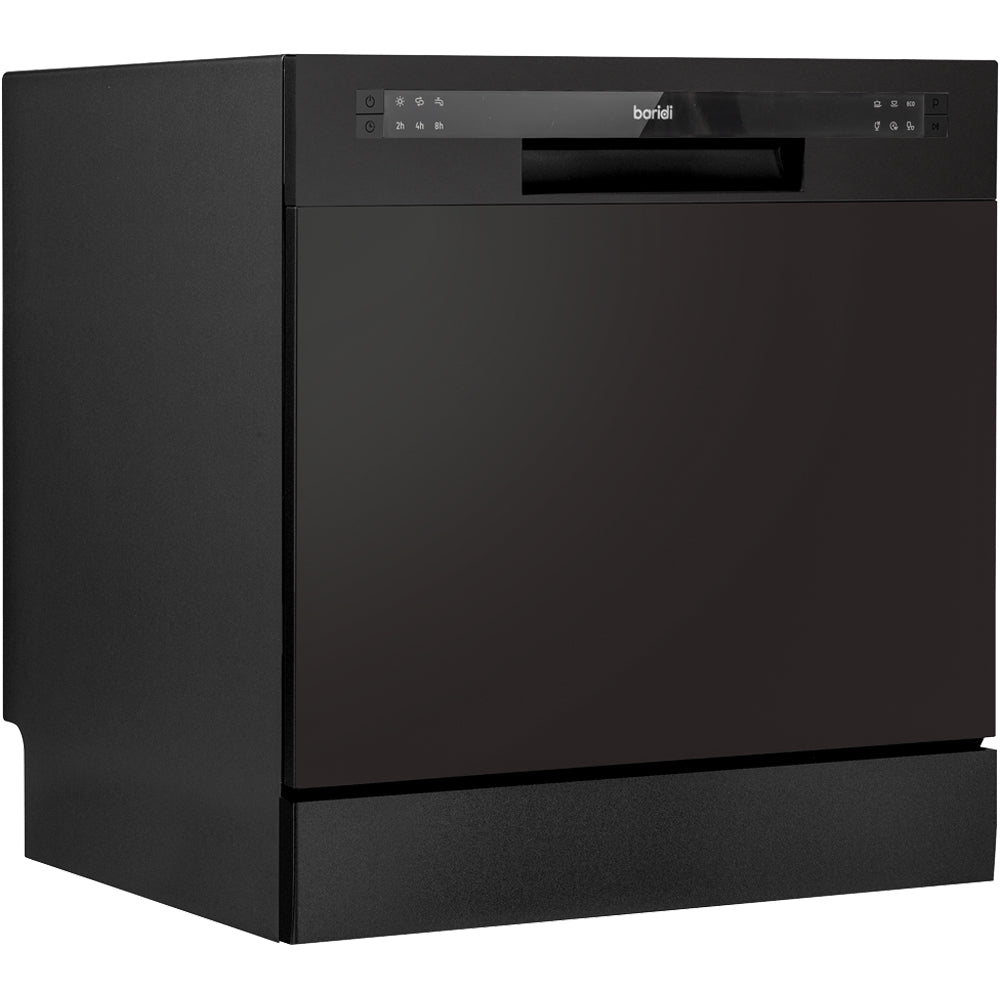 Black Worktop Dishwasher - 8 Place Settings - Portable Tabletop Dish W ...
