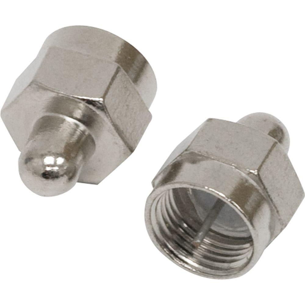 10x F Type Screw Male Terminator Plug Cap Coaxial Satellite End Connec ...