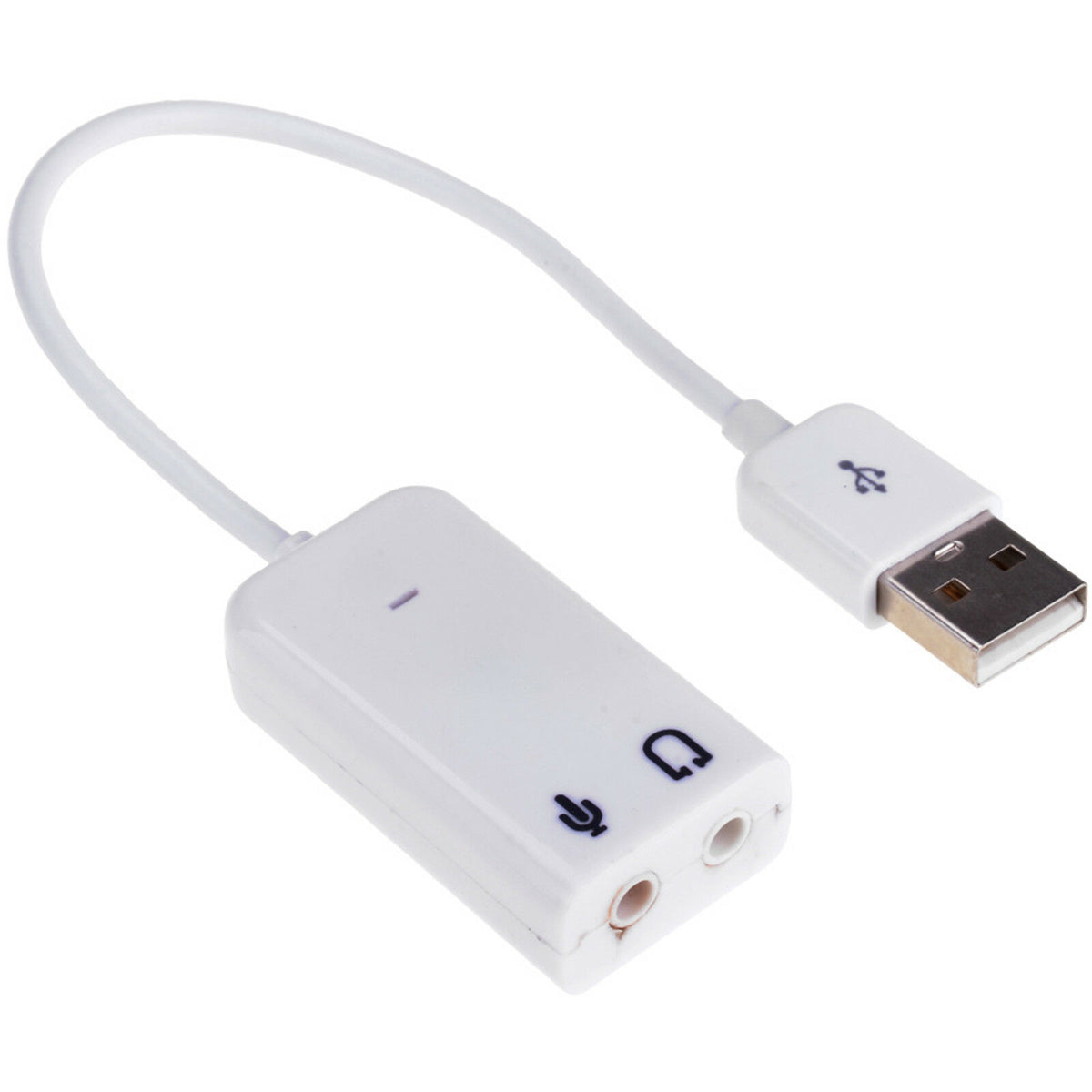 USB A Male To 2x 3.5mm Head Microphone Socket Adapter Converter Cable ...