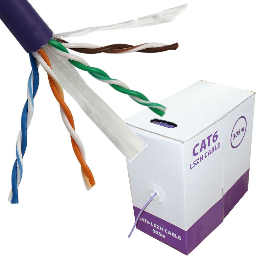 Low Smoke CAT6 Network Ethernet Cable Copper LSZH LSOH LS0H Reel Drum ...