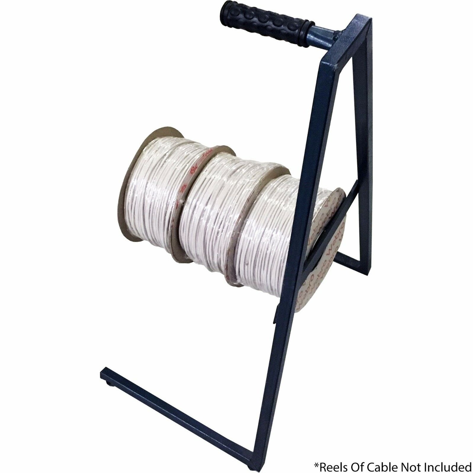 Large Double Cable Reel Drum Carrier & Dispenser De Spooler Stand Hold ...