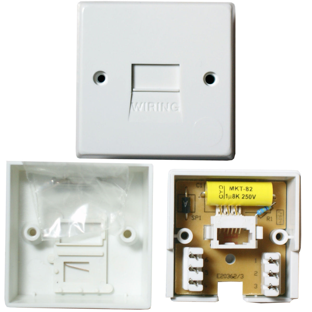 10 PACK PBX PABX Telephone Master Socket IDC BT Line Adapter Wall Plat ...