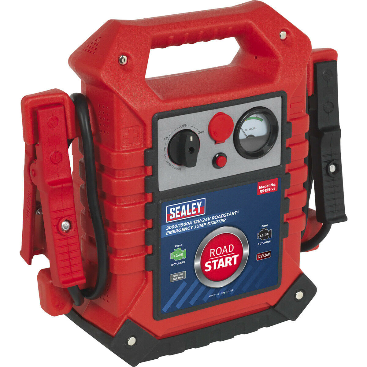 3000A Emergency Jump Starter - Car Battery Jump Starter - 12V & 24V Ve ...