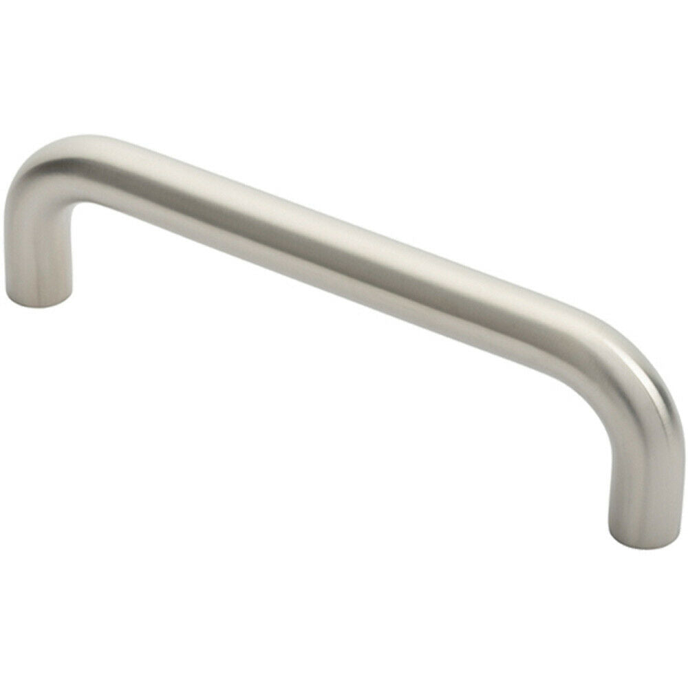 Round D Bar Door Pull Handle 247 x 22mm 225mm Fixing Centres Satin Ste ...