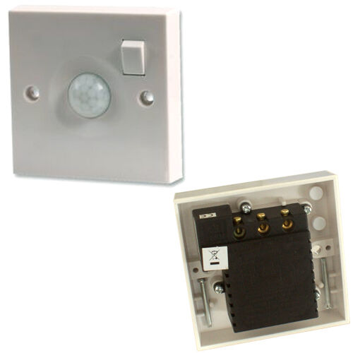 PIR Motion Sensor Wall Light & On/Off Switch 1 Gang — LoopsDirect