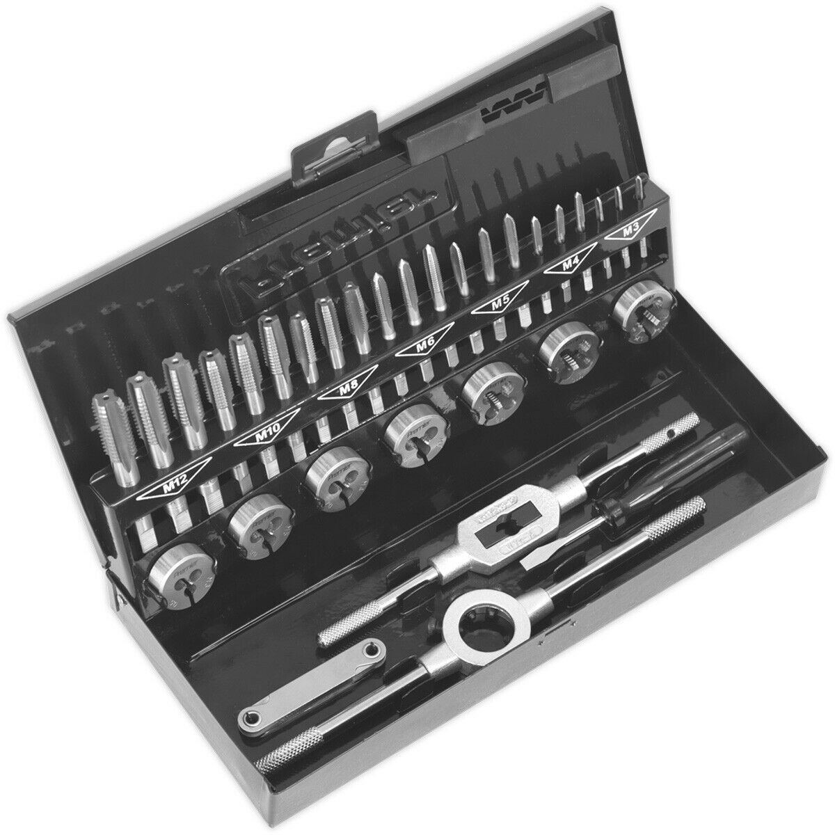 32pc PREMIUM Metric Tap & Split Die Set - M3 to M12 Bar & Socket Threa ...