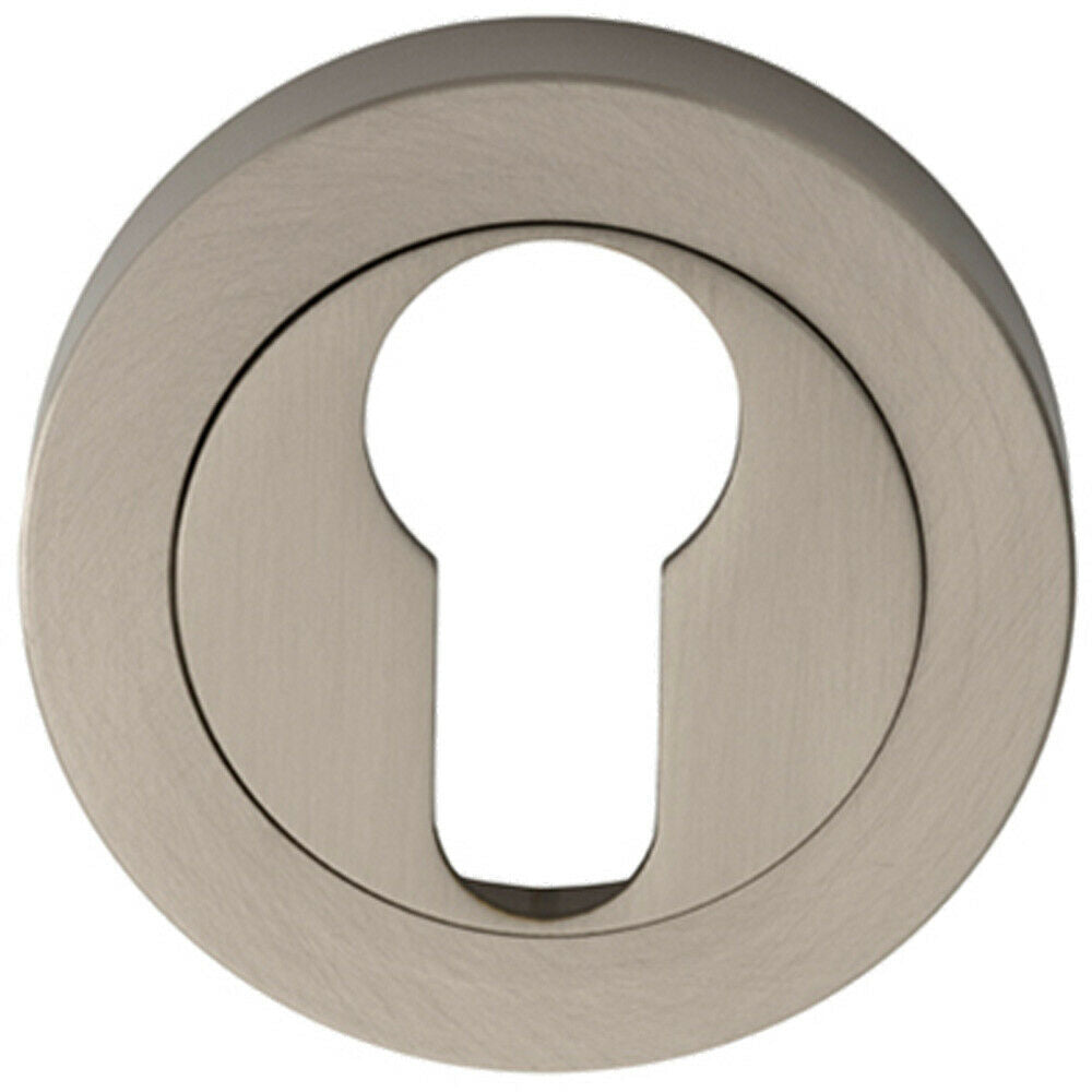 50mm Euro Profile Escutcheon Concealed Fix Satin Nickel Keyhole Cover ...