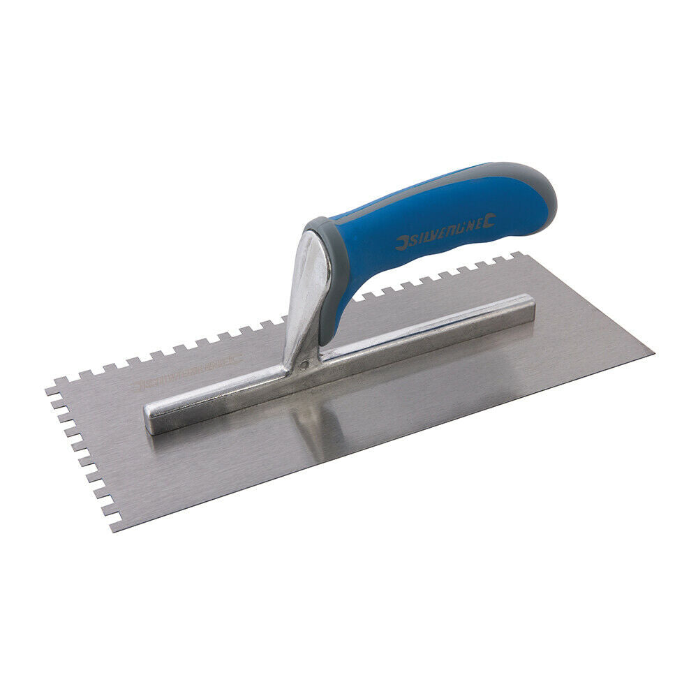 280mm x 120mm Notched Adhesive Trowel 6mm Teeth Tiles Flooring Claddin ...