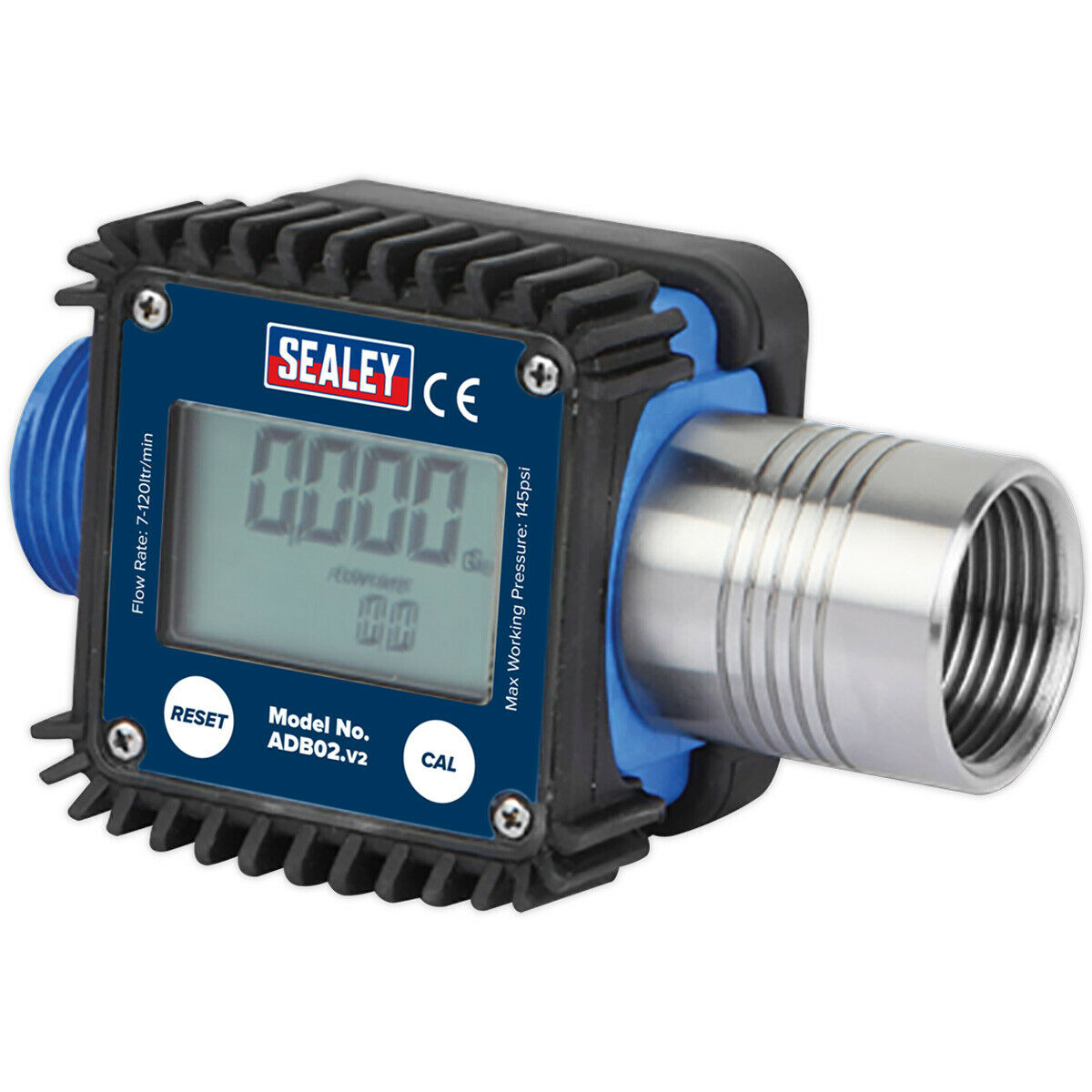 AdBlue Digital Flow Meter - LCD Display - Flow Rate Indication - 1" x ...