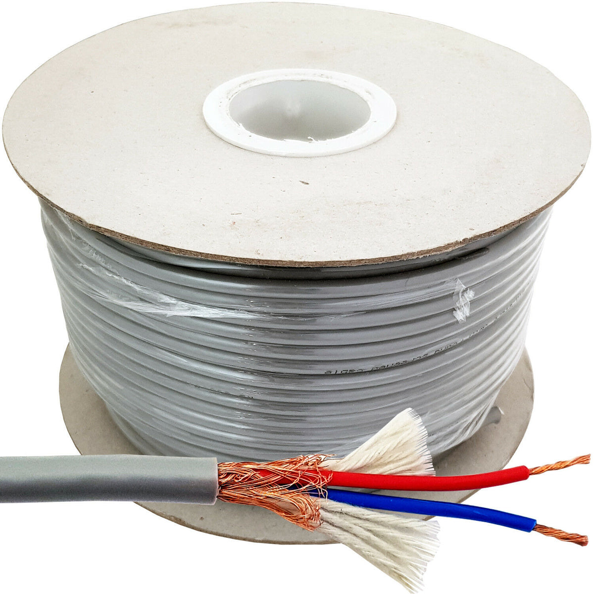 100m Shielded Microphone Cable PRO 2 Core Twin Audio Screened Pure Cop ...