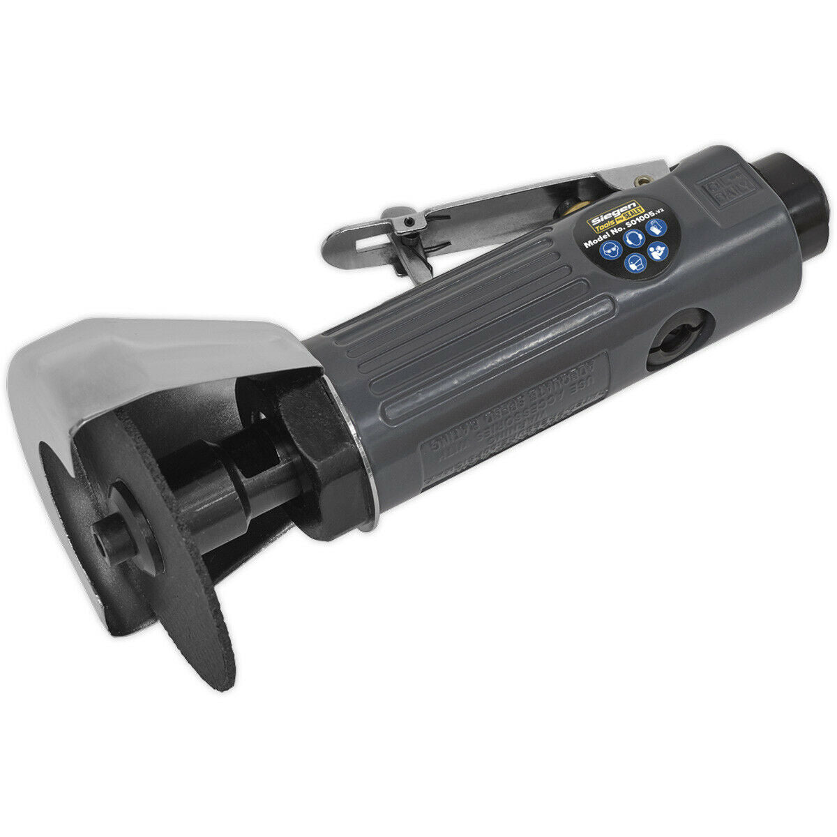 Air Rotary Cut Off Tool - 75mm Disc - 1/4" BSP Inlet - Safety Guard ...