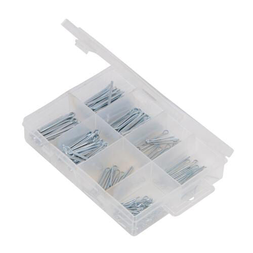 175 Piece Split Pins Pack Assorted Zinc Plated Sizes Cotter Key Metal ...