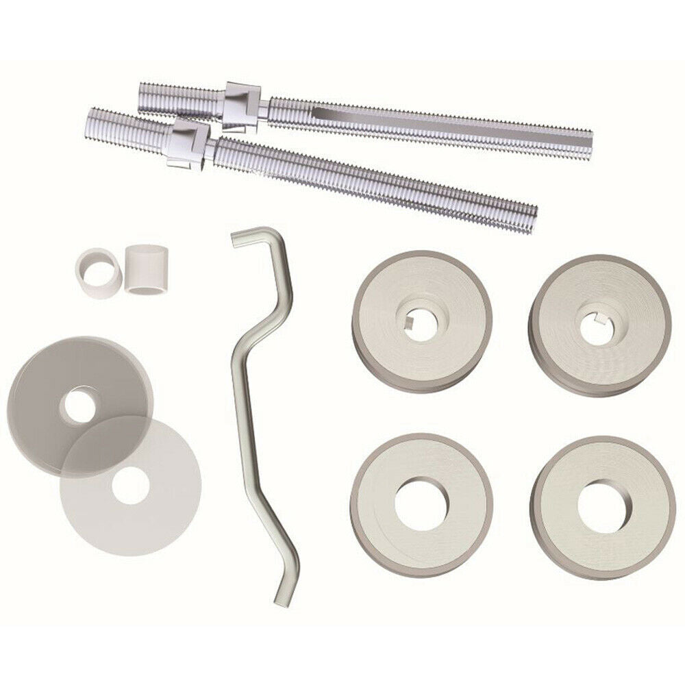 Back To Back Pull Handle Fixing Pack Set 19mm Diameter Satin Stainless ...