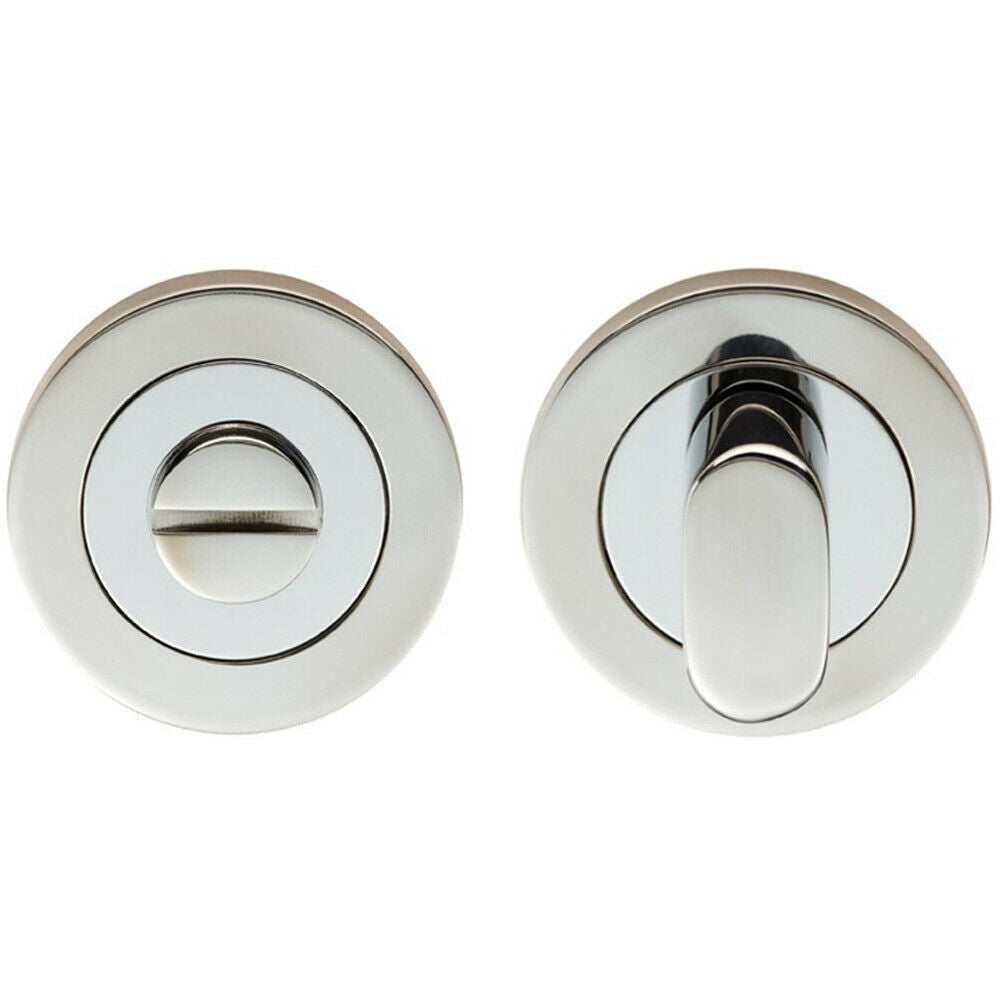 Round Thumbturn Lock and Release With Indicator Bright Stainless Steel ...
