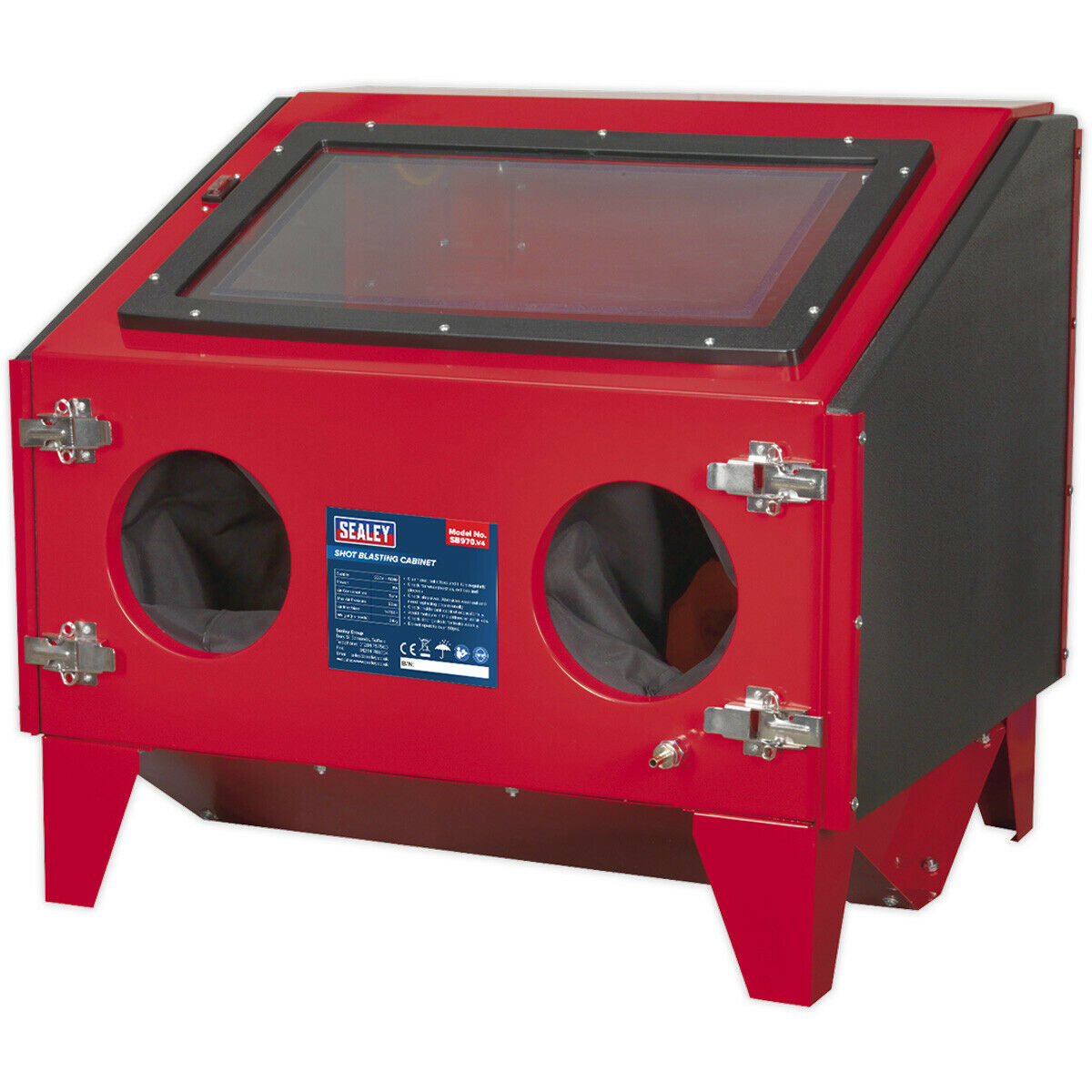 TWIN ACCESS Shot Blast Cabinet & Gun Kit - 695 x 580 x 625mm Surface P ...