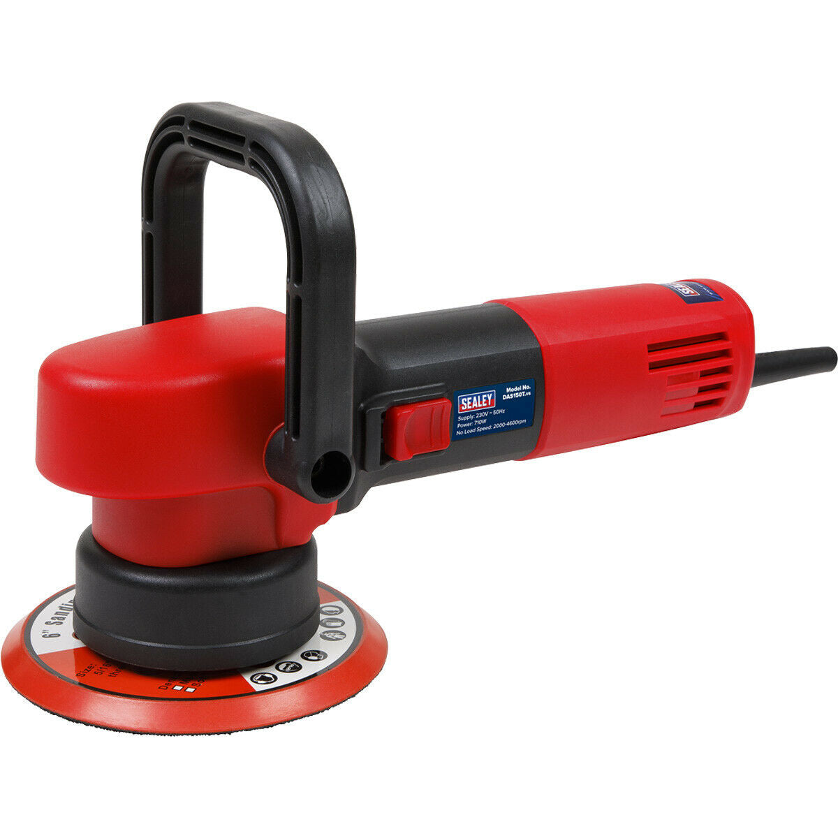 150mm Dual Action Variable Speed Random Orbital Sander 710W 230V Compa ...