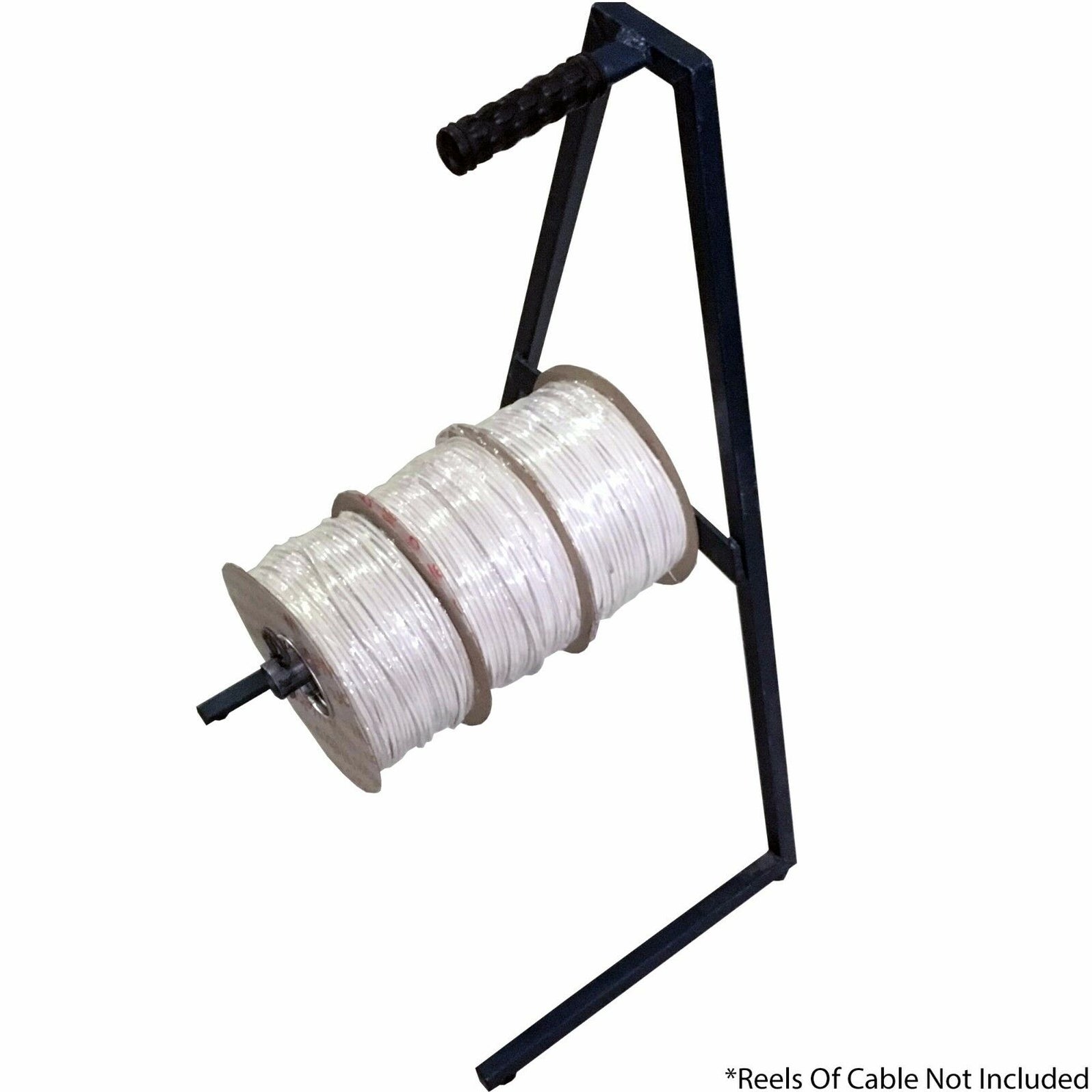 Large Double Cable Reel Drum Carrier & Dispenser De Spooler Stand Hold ...