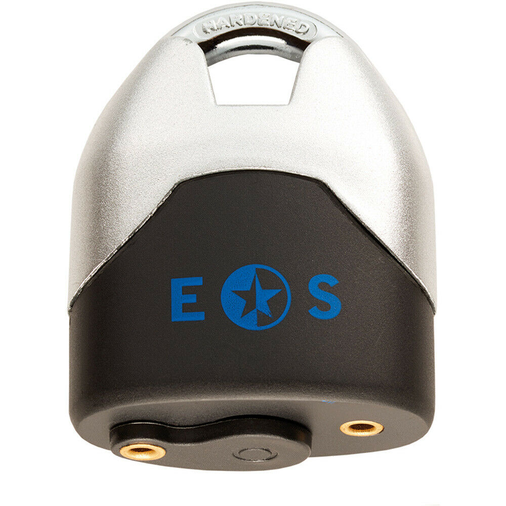 65mm Heavy Duty Security Padlock Closed Removable Shackle Satin Chrome ...