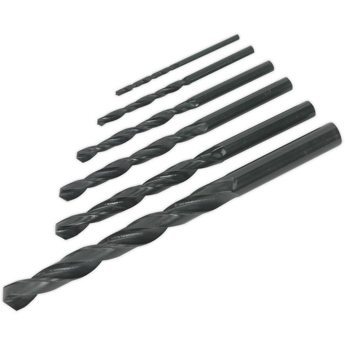 6 Piece Roll Forged HSS Drill Bit Set - 2mm to 8mm - Hand & Pillar Dri ...