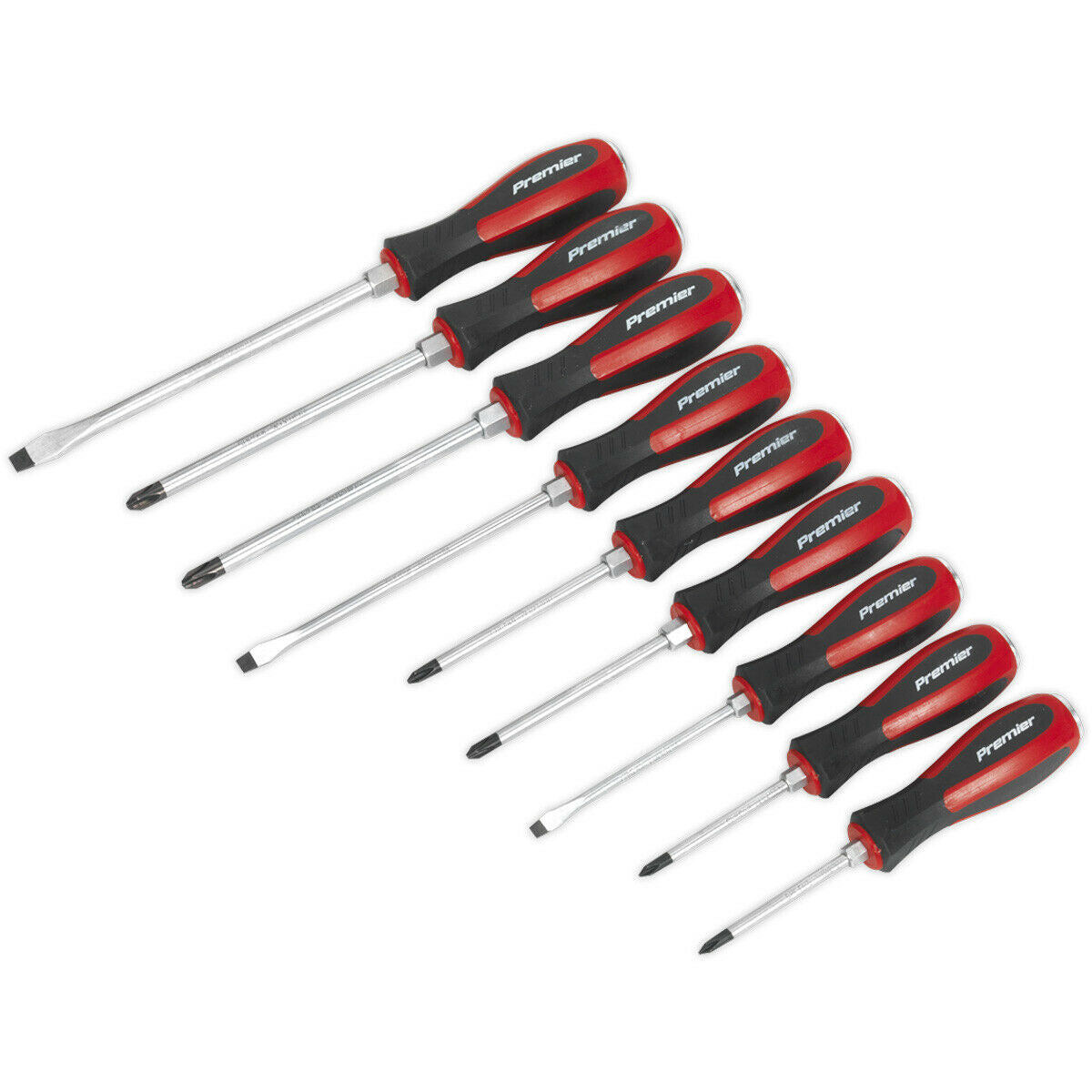 9 PACK Hammer Through Screwdriver Set - Hardened Steel Hammer Strike C ...